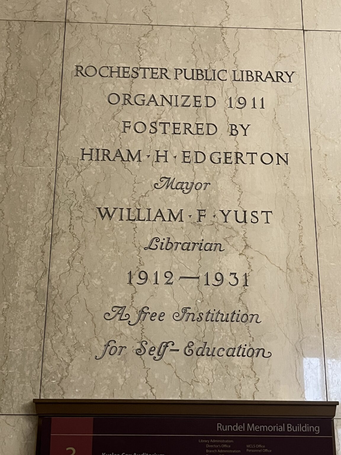 April Tour- Rundel Memorial Library - Rochester Plant Engineers